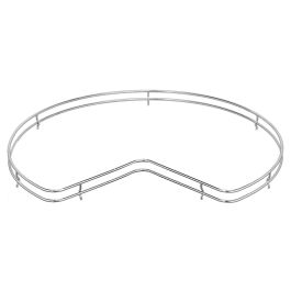 Rev-A-Shelf 5LSF428-CR Lazy Susan Fence Railing 28" Chrome