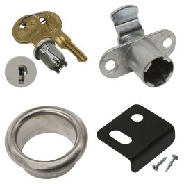 CompX Timberline 90° Cam with 15/32" Setback Lock in Polished Nickel ...